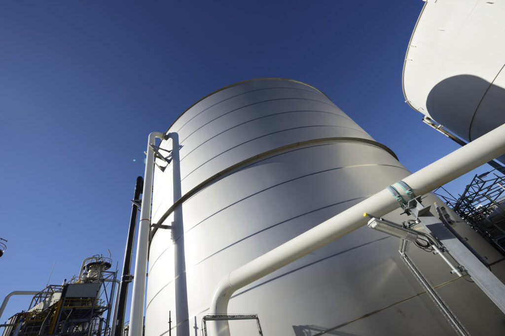 Stainless steel petrochemical storage tanks for chemicals